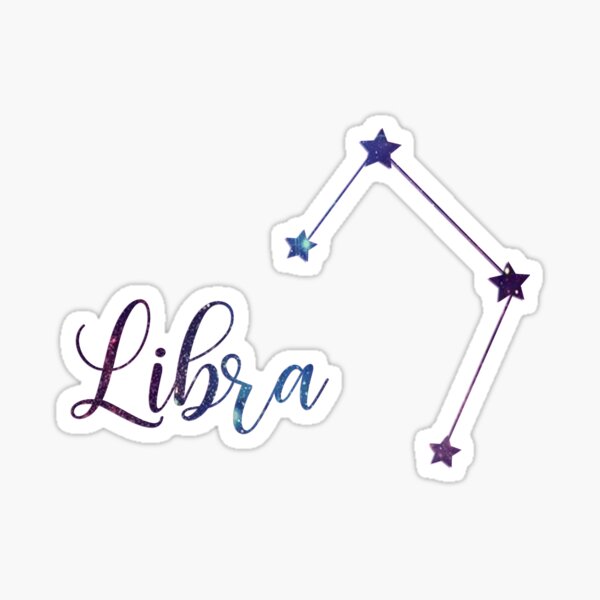 "Libra " Sticker by hiamlua | Redbubble