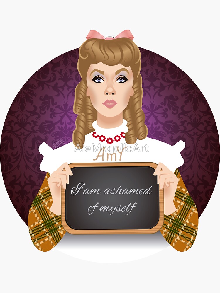"Amy" Sticker for Sale by AleMogolloArt | Redbubble