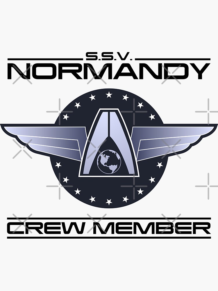 "SSV Normandy Crew Member" Sticker for Sale by Keyur44 | Redbubble