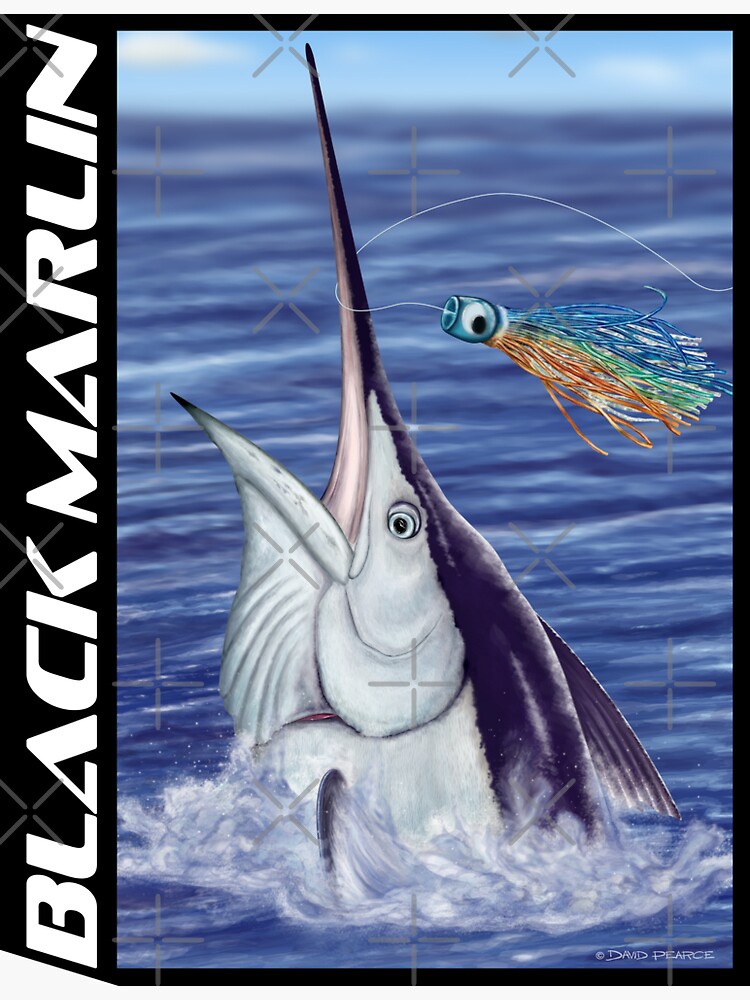 "Black Marlin" Sticker for Sale by barradingo | Redbubble