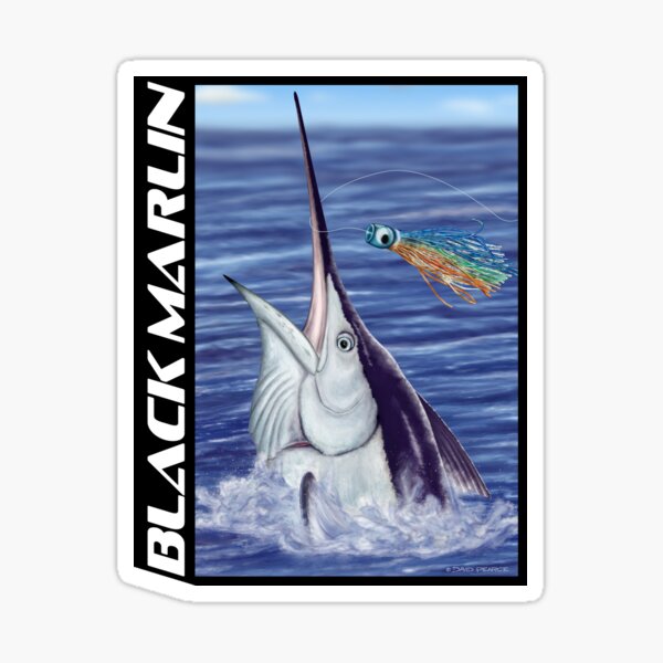 "Black Marlin" Sticker for Sale by barradingo | Redbubble