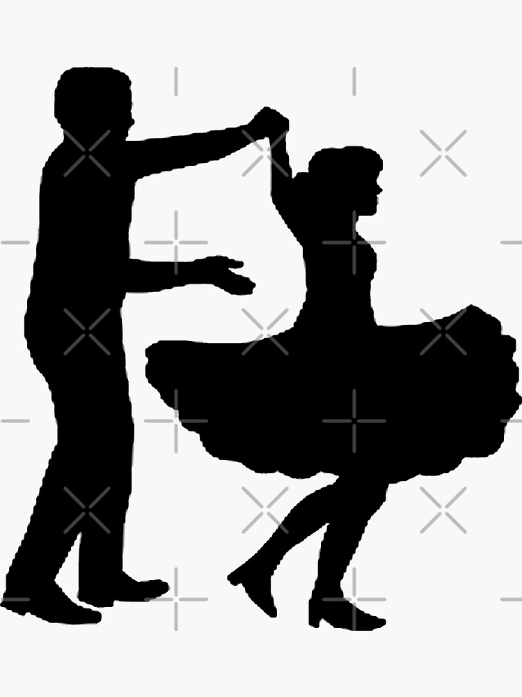 "Dance Twirl - Black" Sticker for Sale by DWHT71 | Redbubble