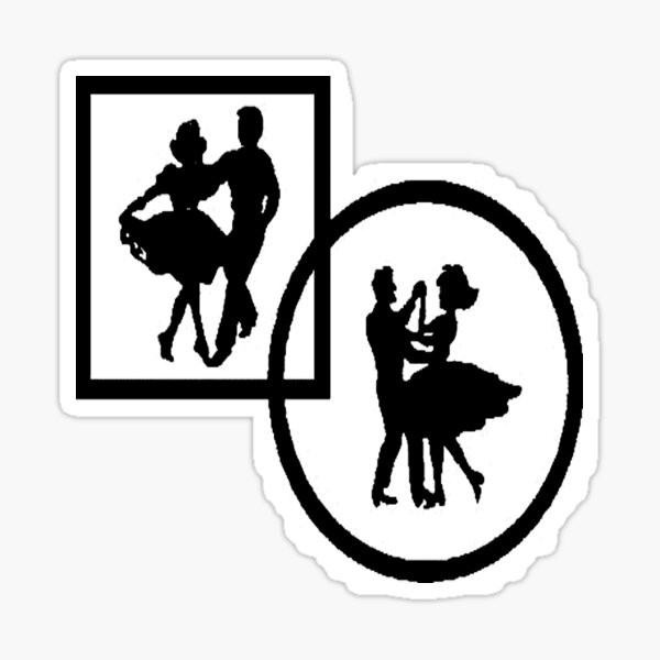 "Square Round - Black" Sticker for Sale by DWHT71 | Redbubble