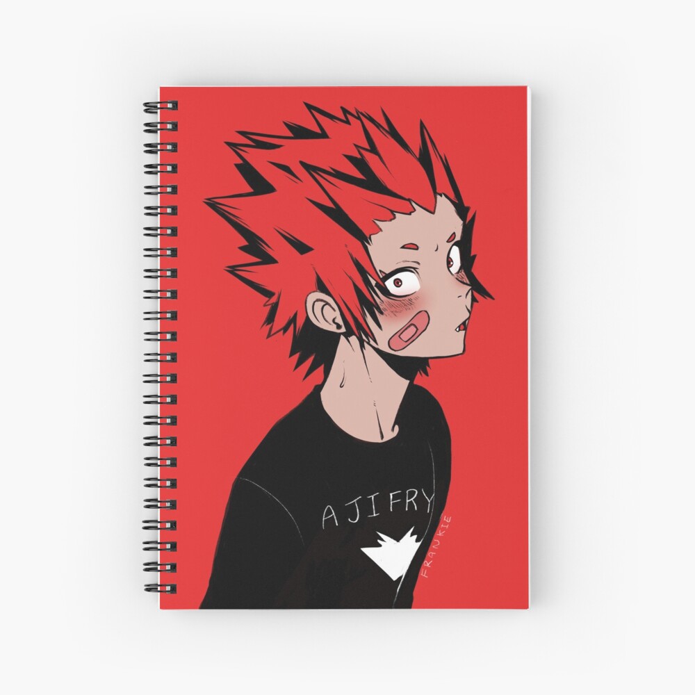 "Kirishima MHA" Spiral Notebook for Sale by Tararosemacc | Redbubble