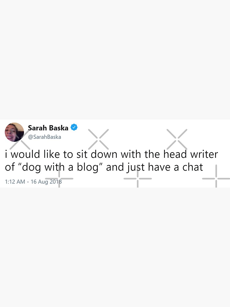 "Sarah Baska - tweet" Sticker for Sale by alaskaandmargo | Redbubble