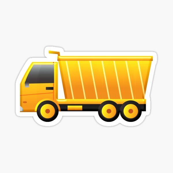 "Yellow truck" Sticker for Sale by Daumenkeks | Redbubble