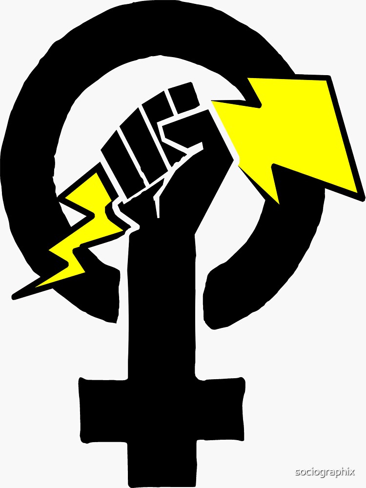 "GIRL POWER - POWER GRAB" Sticker for Sale by sociographix | Redbubble