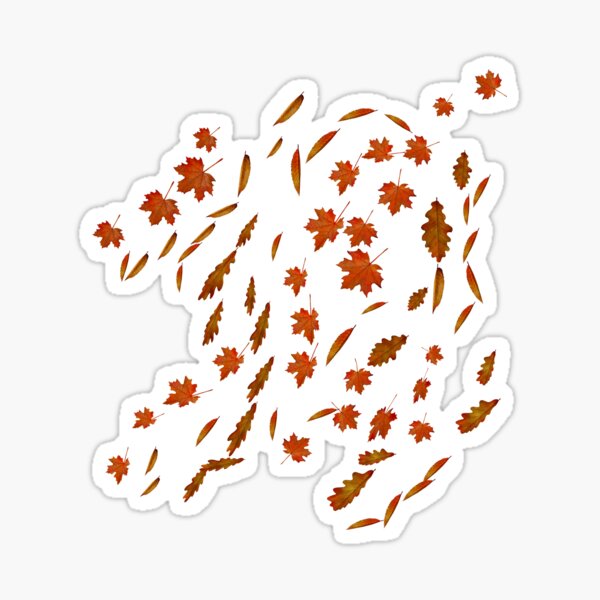 "Falling Leaves" Sticker for Sale by 3DDigital | Redbubble