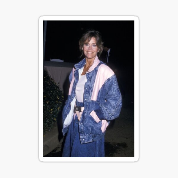 "Jane Fonda " Sticker for Sale by eryn03 | Redbubble