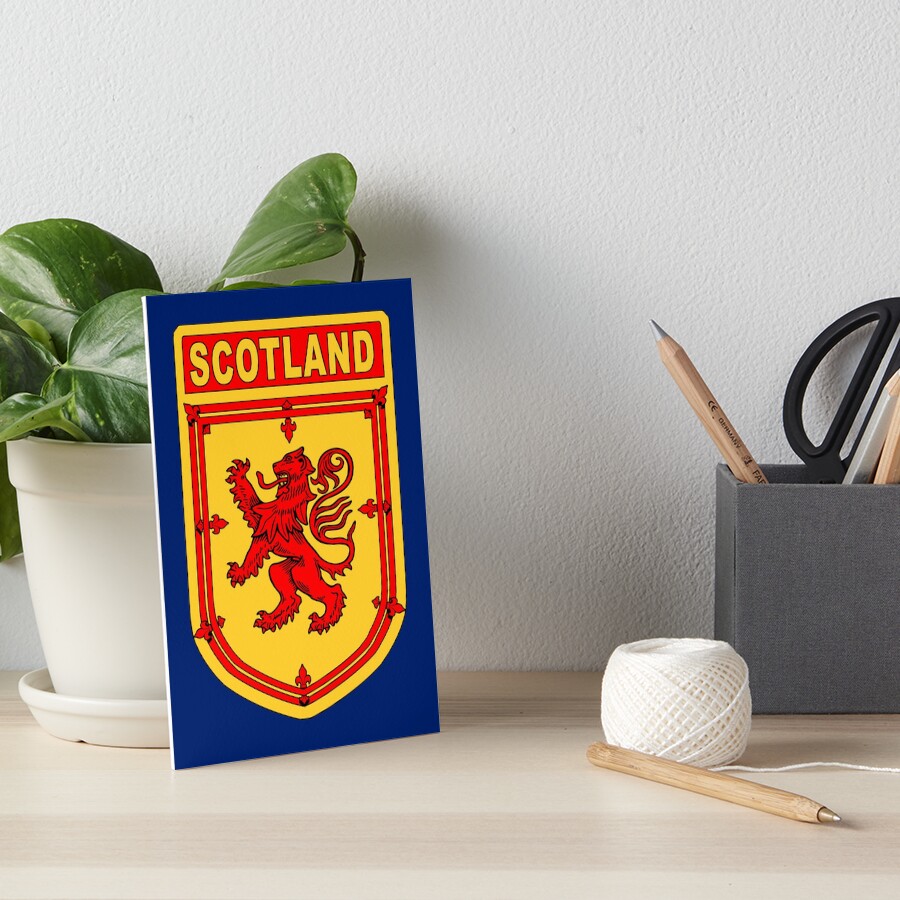 "SCOTLAND SHIELD " Art Board Print by sociographix | Redbubble