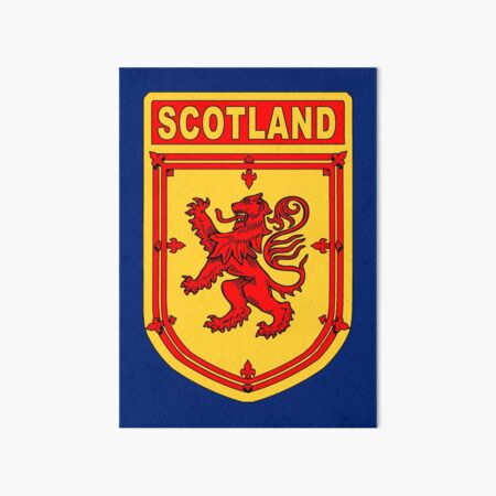 "SCOTLAND SHIELD " Art Board Print by sociographix | Redbubble