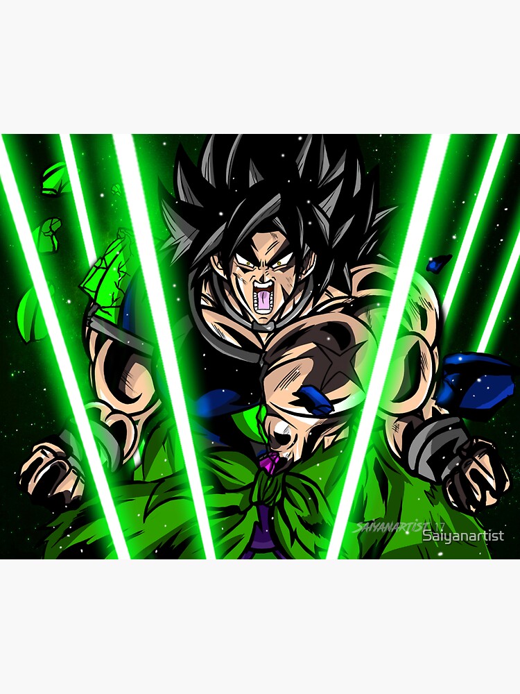"Broly Rage" Sticker by Saiyanartist | Redbubble