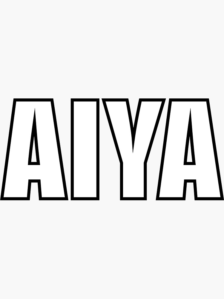 "Aiya" Sticker for Sale by Coolyo2119 | Redbubble