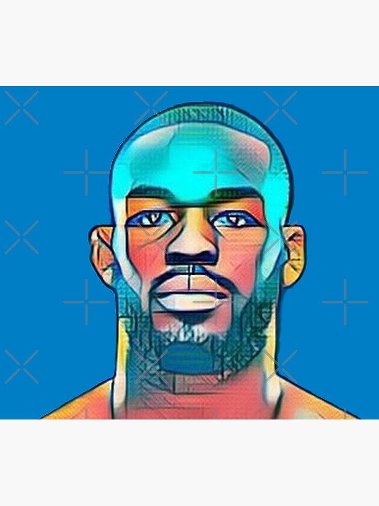 "Jon Jones Colorful Art" Sticker by Desire-inspire | Redbubble