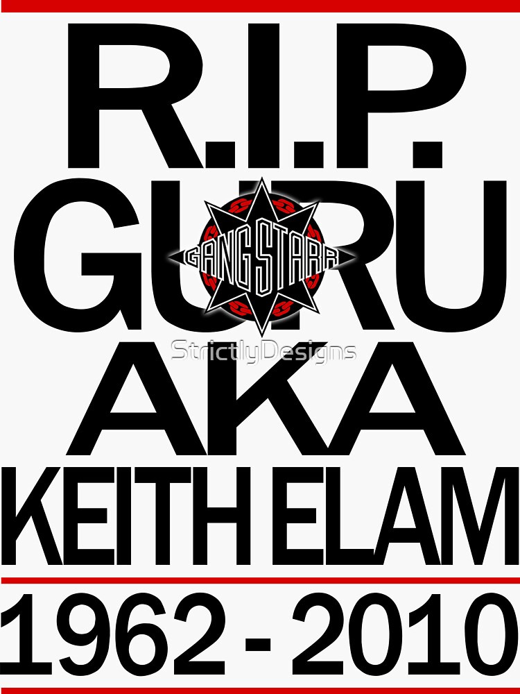 "RIP Guru" Sticker for Sale by StrictlyDesigns | Redbubble