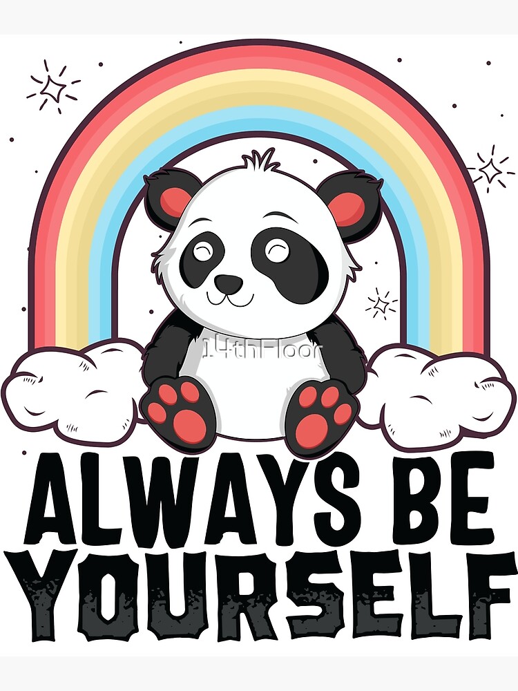 "Pansexual T-Shirt for Women Pride Panda Rainbow LGBT" Canvas Print for ...