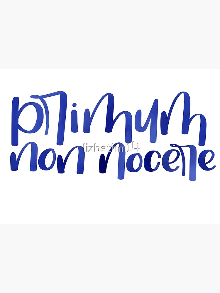 Primum Non Nocere - Blue Premium Matte Vertical Poster sold by Daniele ...