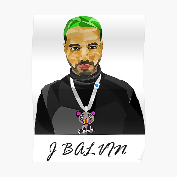 "J Balvin- Shape Art" Poster for Sale by NathanLildhar | Redbubble