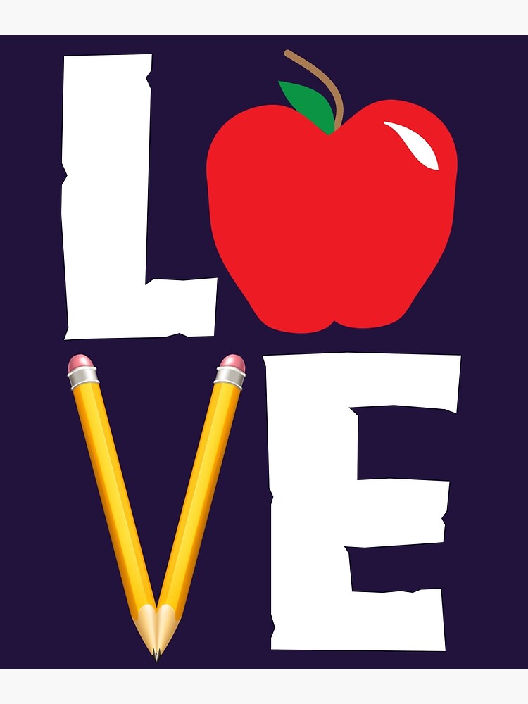 "Love Teaching Cute Teacher Appreciation" Poster for Sale by ...