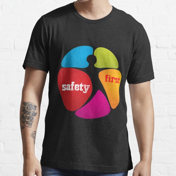 "SAFETY FIRST * SICHERHEIT " T-Shirt von FUNGFING | Redbubble