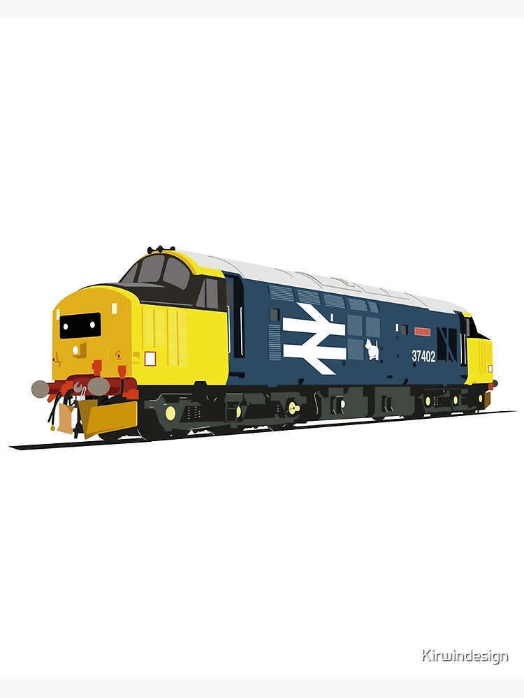 "Class 37 locomotive large logo" Art Print for Sale by Kirwindesign ...