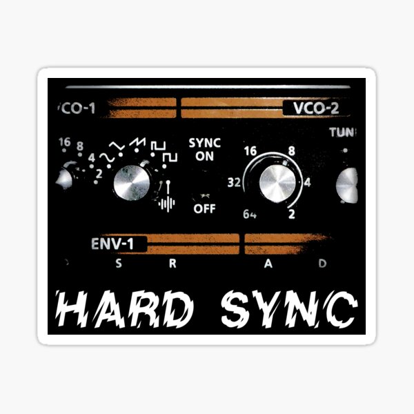 "Hard Sync" Sticker for Sale by toolsquatch | Redbubble