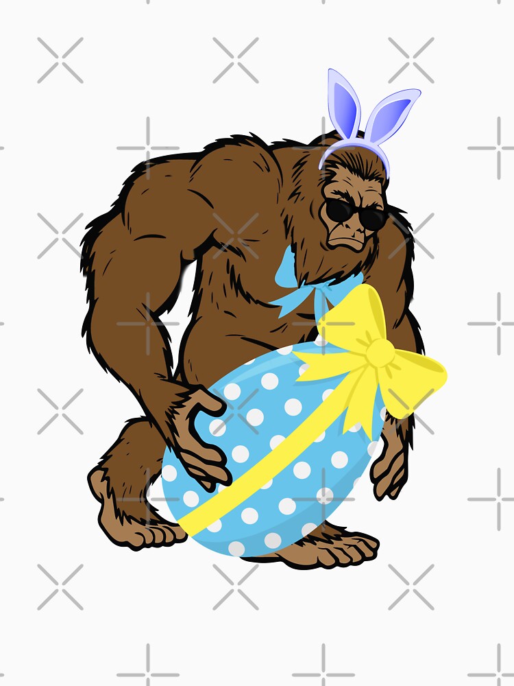 "Bigfoot Easter Tshirt Boys Easter Bunny Sasquatch Gift" T-shirt for ...