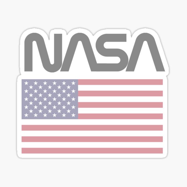 Pegatina «Nasa American Flag Logo Faded Graphic» de daniellejgodbey ...