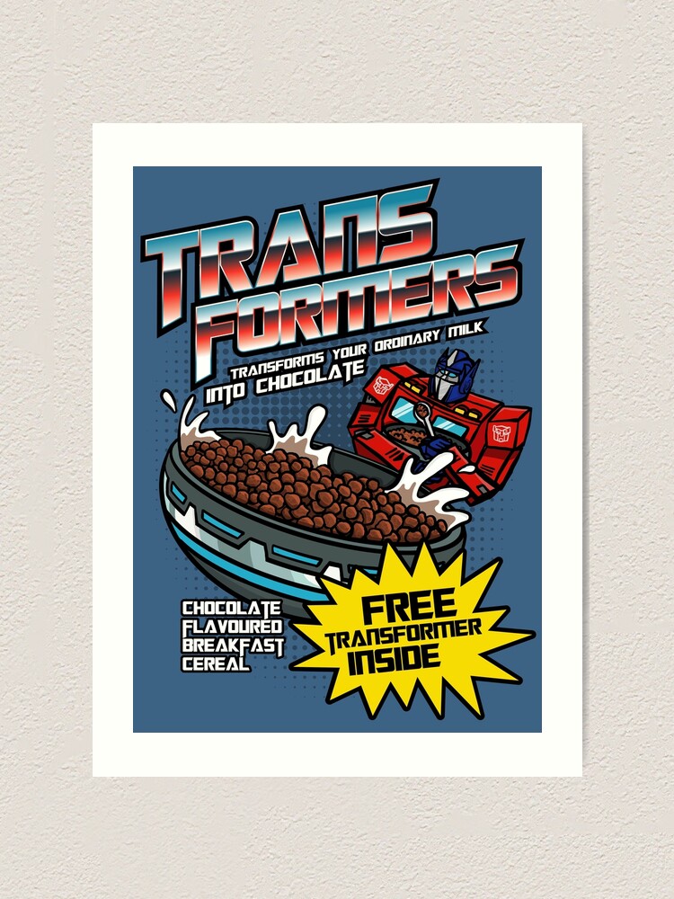 "Transformers Chocolate Cereal" Art Print by Adam1991 | Redbubble