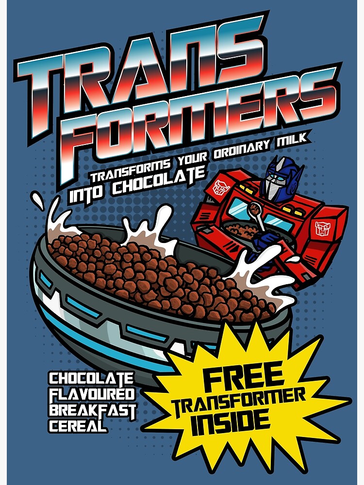 "Transformers Chocolate Cereal" Art Print by Adam1991 | Redbubble