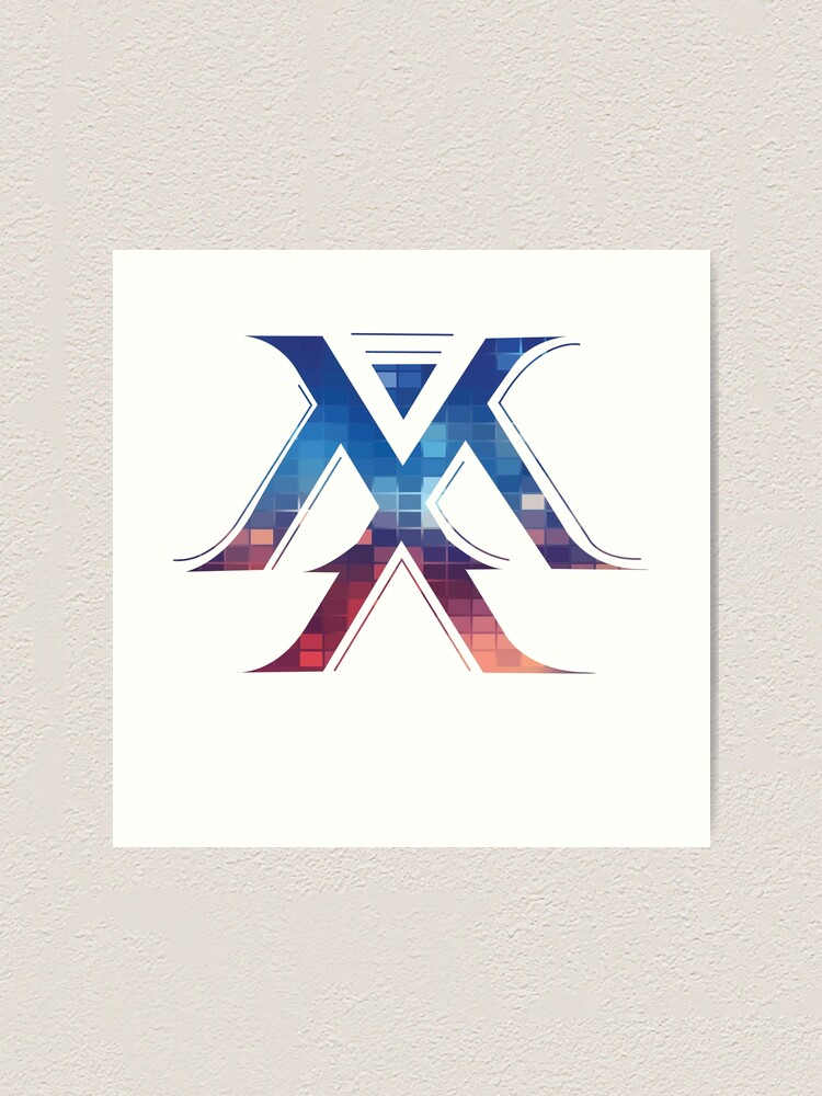 Impression artistique « Monsta X Logo Monbebe », par M3G4MERCH | Redbubble