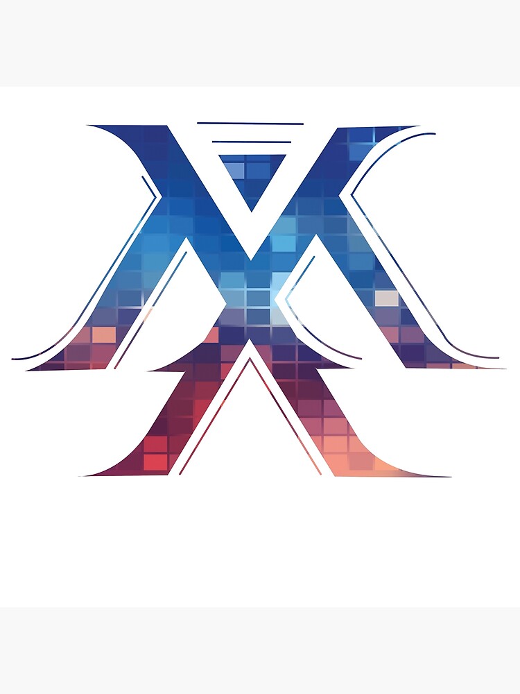 Impression artistique « Monsta X Logo Monbebe », par M3G4MERCH | Redbubble