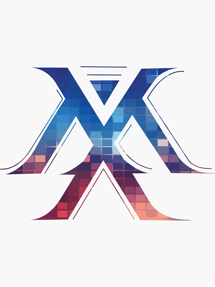 "Monsta X Logo Monbebe" Sticker for Sale by M3G4MERCH | Redbubble
