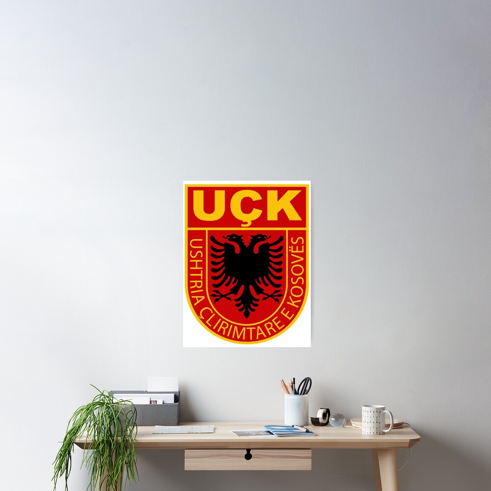 "kosovarische uqk uck Armee albanisch t-shirt geschenk" Poster von ...