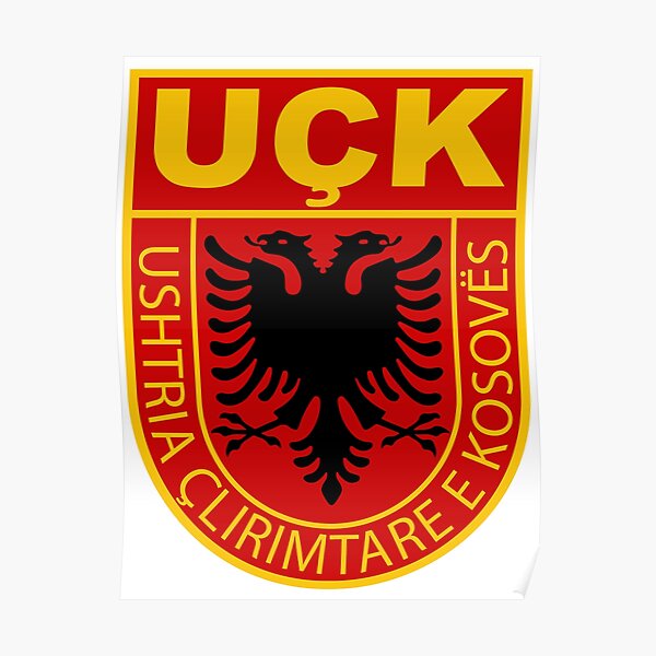 "kosovarische uqk uck Armee albanisch t-shirt geschenk" Poster von ...