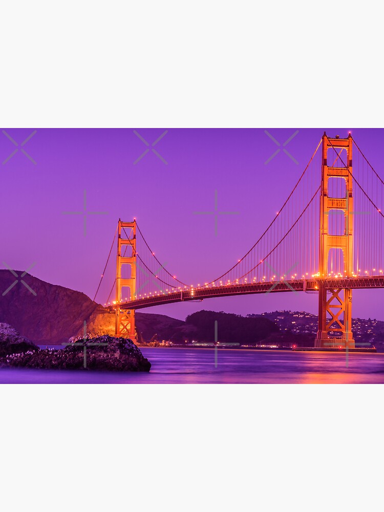 "Golden Gate Bridge In The Blue Hour" Sticker for Sale by ...