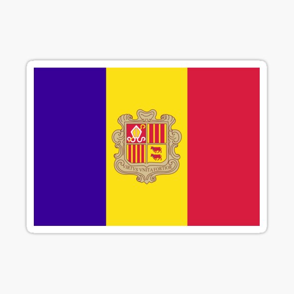 "Andorra Flag" Sticker by WorldFlagCo | Redbubble