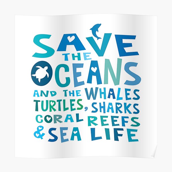 Save The Sharks Posters | Redbubble