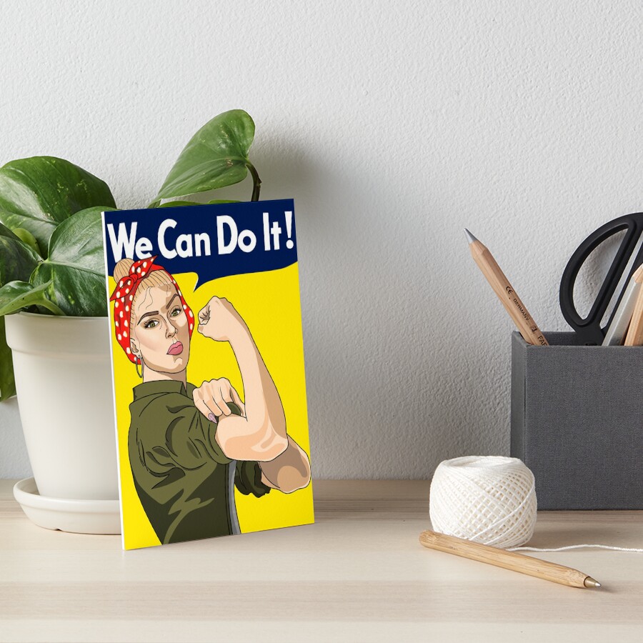 "Modern Rosie the Riveter" Art Board Print by morningchild | Redbubble