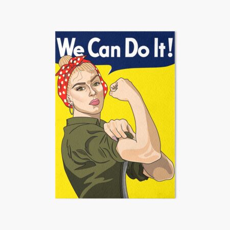 "Modern Rosie the Riveter" Art Board Print by morningchild | Redbubble