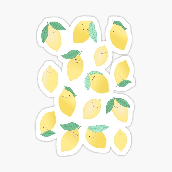 "Lemon and friends " Sticker by samanthahweee | Redbubble