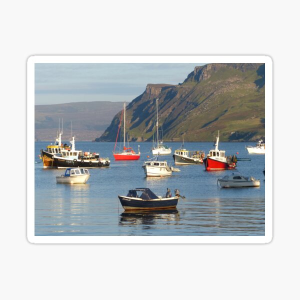 "Portree, Isle of Skye" Sticker by cjp74 | Redbubble