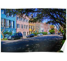 "Rainbow Row" by Wendy Mogul | Redbubble