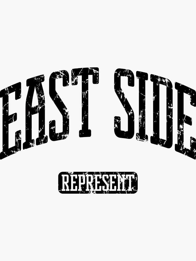 "East Side Represent" Sticker for Sale by smashtransit | Redbubble