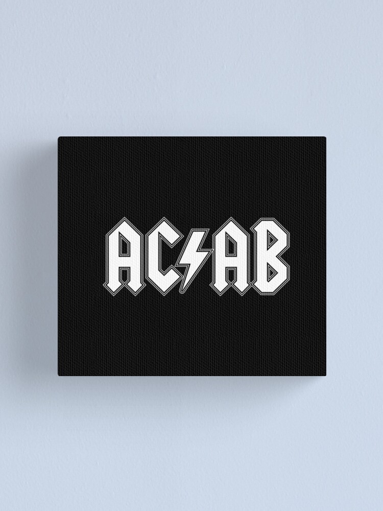 "ACAB # 1" Canvas Print by -f-e-l-i-x-x- | Redbubble