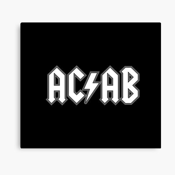 "ACAB # 1" Canvas Print by -f-e-l-i-x-x- | Redbubble