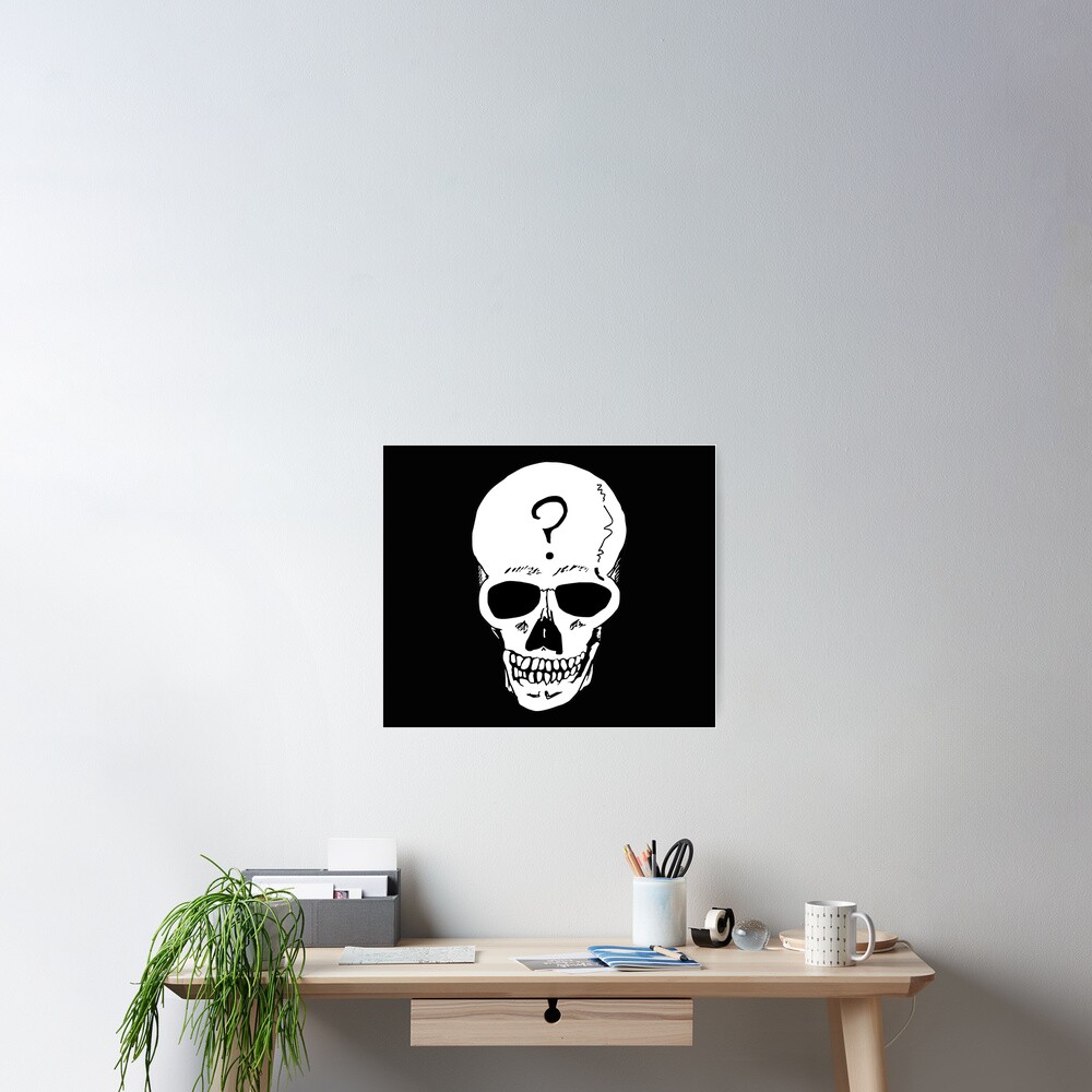 "Skull Question Mark" Poster by avidfan2000 | Redbubble