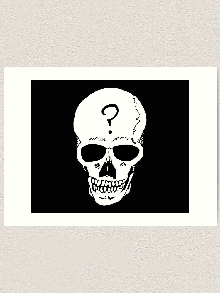 "Skull Question Mark" Art Print by avidfan2000 | Redbubble