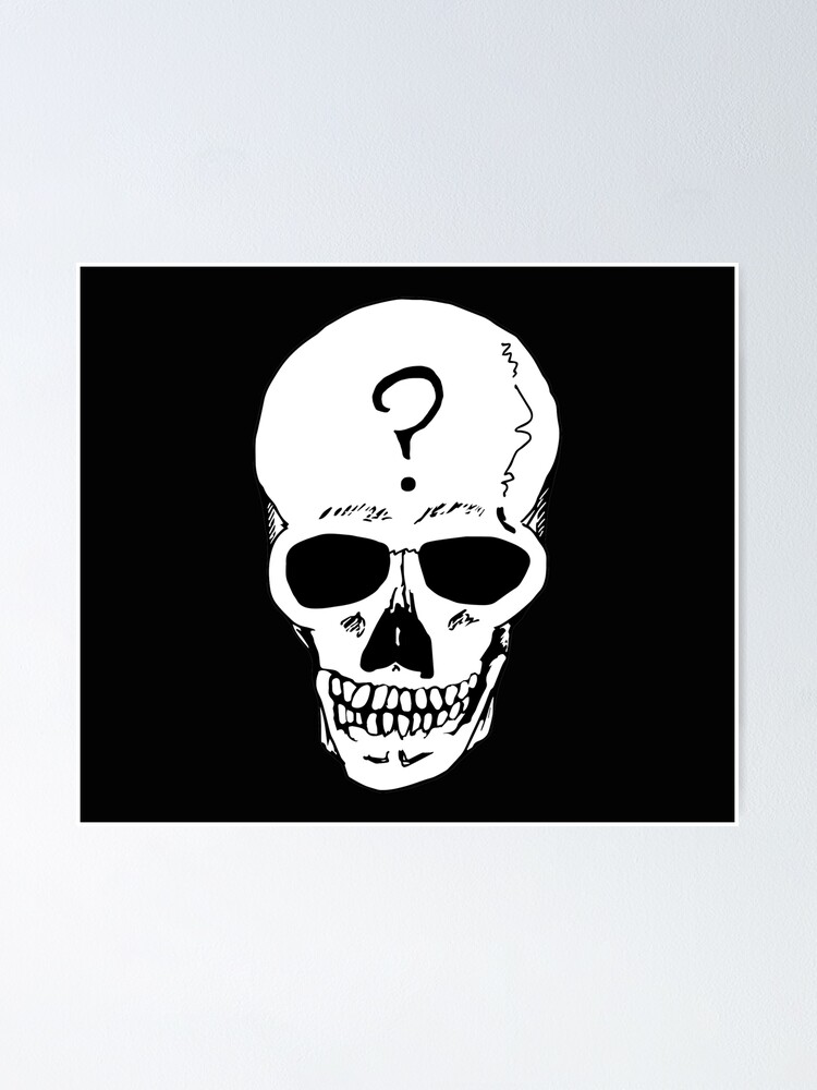"Skull Question Mark" Poster by avidfan2000 | Redbubble