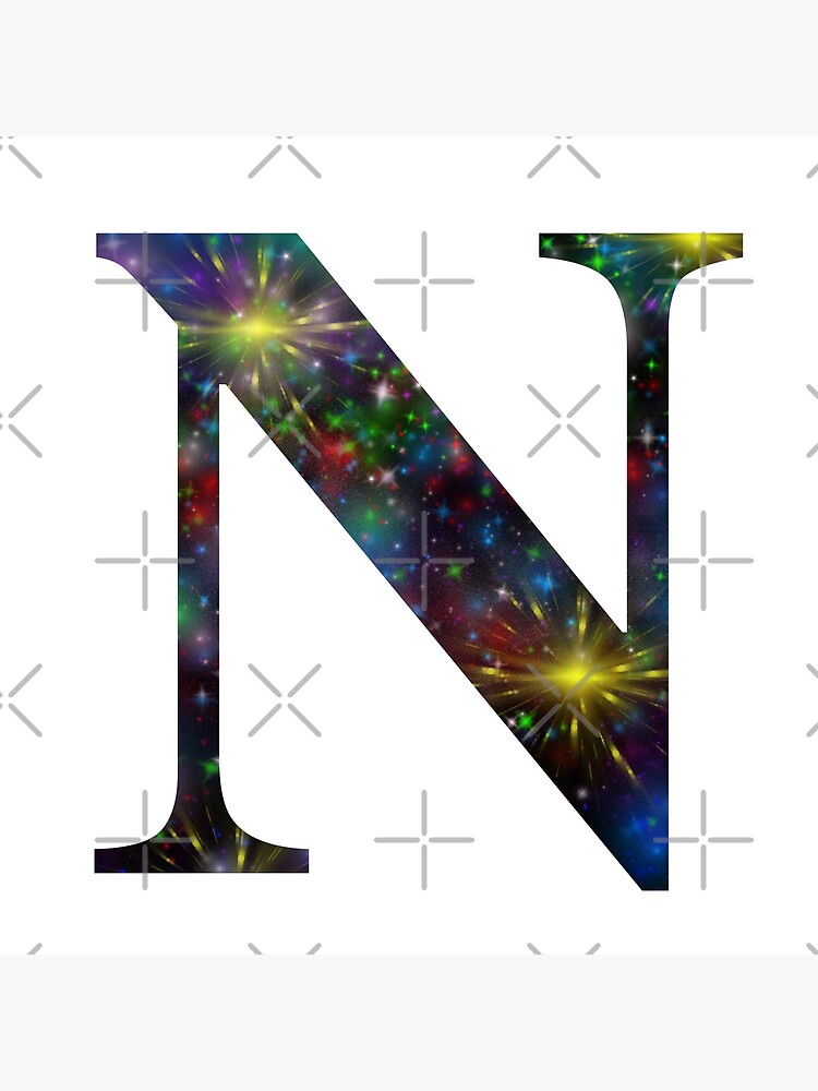 "Galaxy - Letter "N"" Art Print for Sale by planet-eye | Redbubble